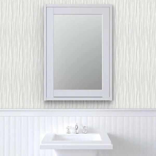 Spoonflower Wood Grain Green Blue Neutral Texture Vertical Custom Pre-pasted Wallpaper - Mint,green