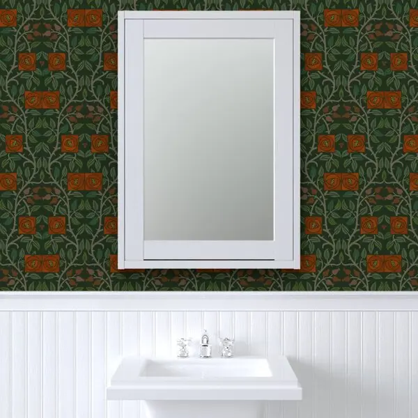 Spoonflower Medieval Victorian Art Deco Art Nouveau Edwardian Traditional Wallpaper