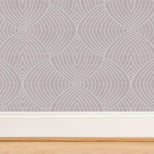 Spoonflower Art Deco Swirl Traditional Wallpaper