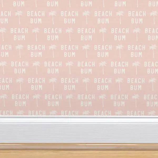 Spoonflower Beach Bum Soft Lad19 100% Natural Sisal Grasscloth Wallcovering