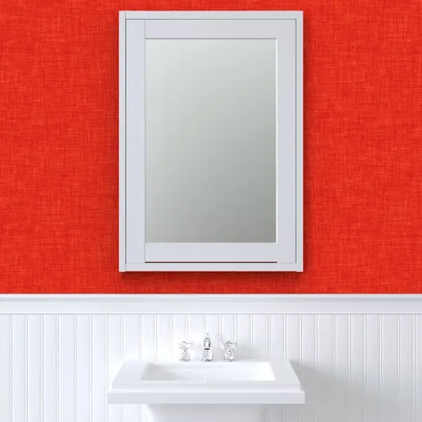 Spoonflower Linen Custom Pre-pasted Wallpaper