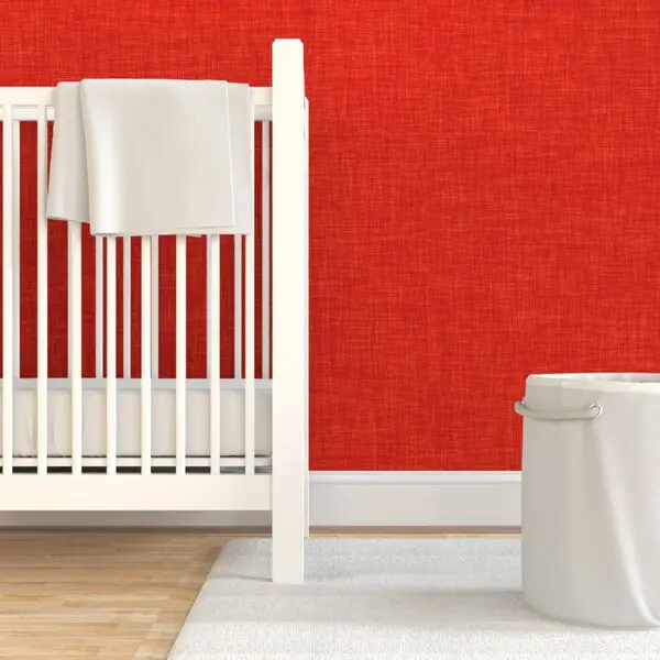 Spoonflower Linen Custom Pre-pasted Wallpaper