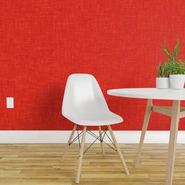 Spoonflower Linen Custom Pre-pasted Wallpaper