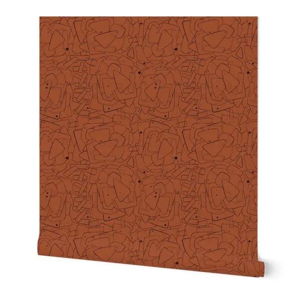 Spoonflower Linkinto Halloween Color 100% Natural Sisal Grasscloth Wallcovering
