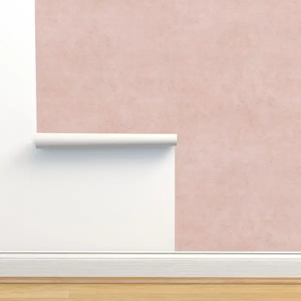 Spoonflower Light Blush Haze 100% Natural Sisal Grasscloth Wallcovering