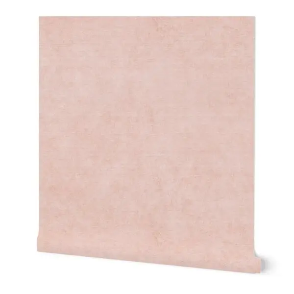 Spoonflower Light Blush Haze 100% Natural Sisal Grasscloth Wallcovering