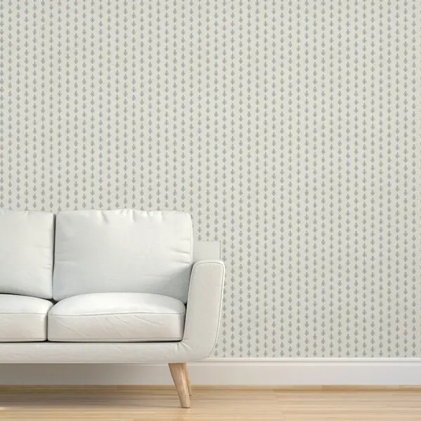 Spoonflower Indian Block 100% Natural Sisal Grasscloth Wallcovering