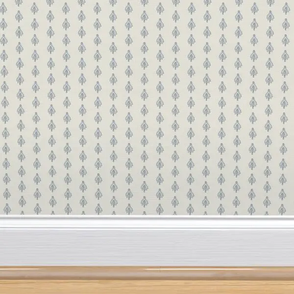 Spoonflower Indian Block 100% Natural Sisal Grasscloth Wallcovering