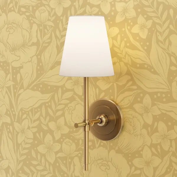 Spoonflower Peonies -neutral Botanical Art Nouveau Large Scale 100% Natural Sisal Grasscloth Wallcovering