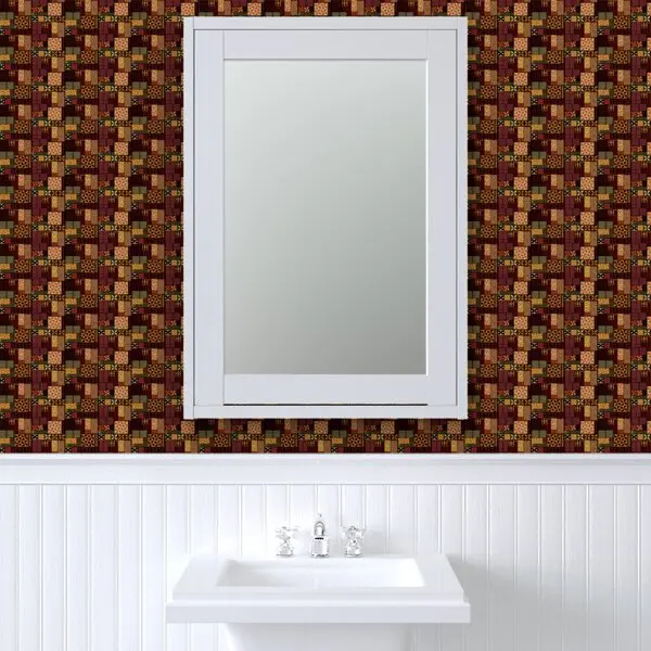 Spoonflower Hawaiian Kapa Traditional Wallpaper