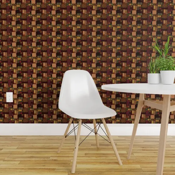 Spoonflower Hawaiian Kapa Traditional Wallpaper