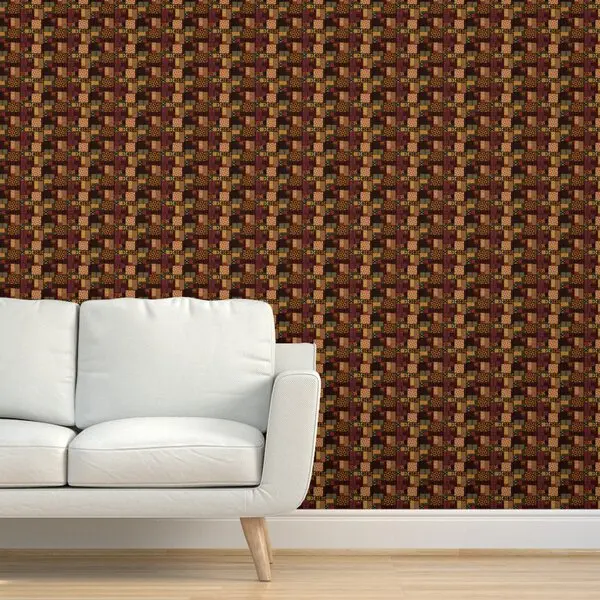 Spoonflower Hawaiian Kapa Traditional Wallpaper