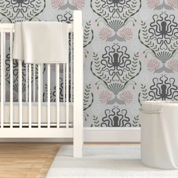 Spoonflower Victorian Custom Pre-pasted Wallpaper