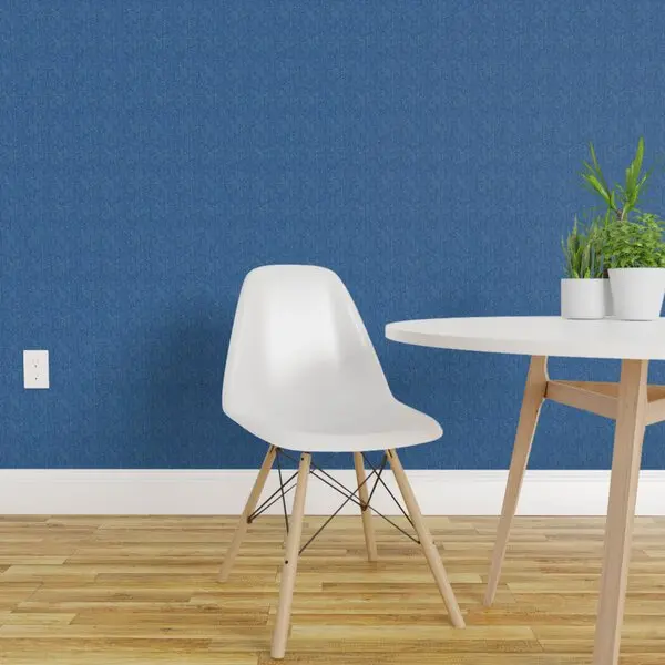Spoonflower Herringbone Tweed Denim Texture Faux Custom Removable Wallpaper