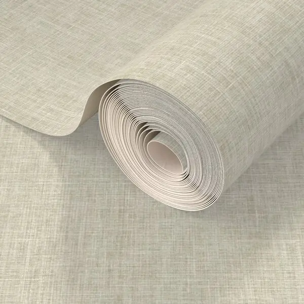 Spoonflower Beige Grey 100% Natural Sisal Grasscloth Wallcovering - Gray,beige,orange