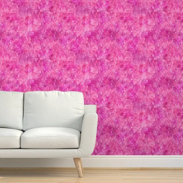 Spoonflower Stars Abstract Watercolor Fairy Tale Texture Custom Pre-pasted Wallpaper
