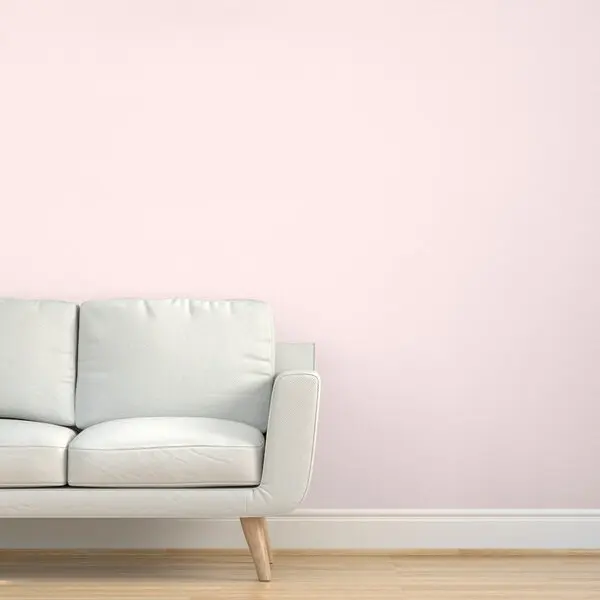 Spoonflower Pink Tropical Coordinate Light Custom Pre-pasted Wallpaper - White,gray