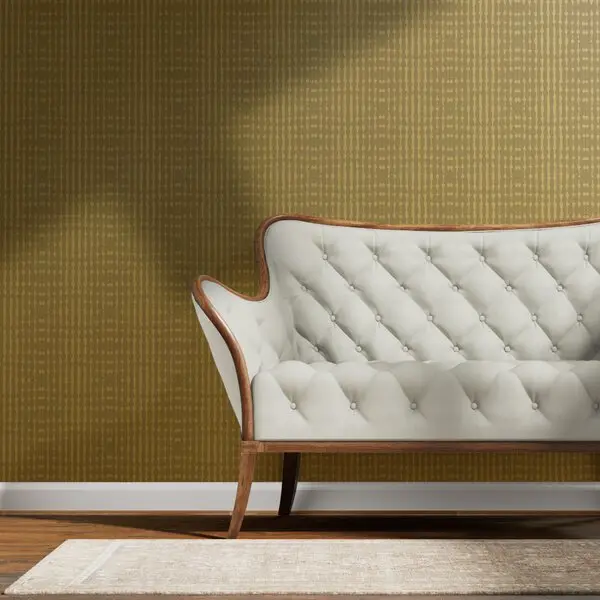 Spoonflower Stripe Modern Geometric Geo Texture Linen Boho 100% Natural Sisal Grasscloth Wallcovering