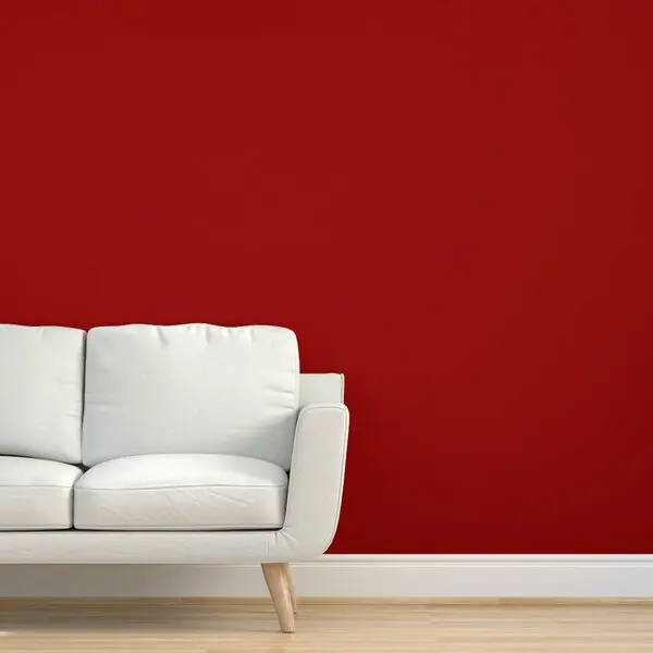 Spoonflower Brick Garnet Deep Solid Color Wordznart Custom Pre-pasted Wallpaper