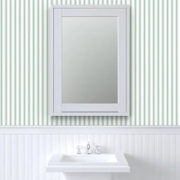 Spoonflower Mattress Ticking Stripe Vertical Wide Custom Removable Wallpaper