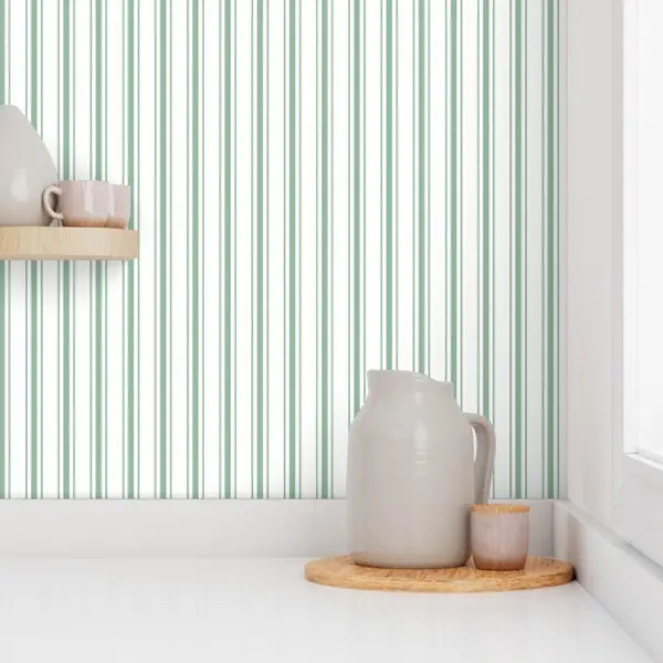 Spoonflower Mattress Ticking Stripe Vertical Wide Custom Removable Wallpaper