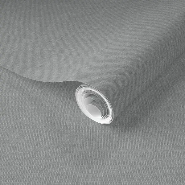 Spoonflower Grey Woven Solid Light Little Arrow Custom Removable Wallpaper - Gray