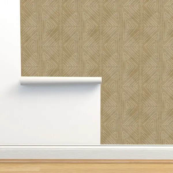 Spoonflower Memphis Sand 100% Natural Sisal Grasscloth Wallcovering