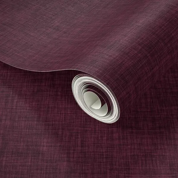 Spoonflower Solid Plum Custom Removable Wallpaper