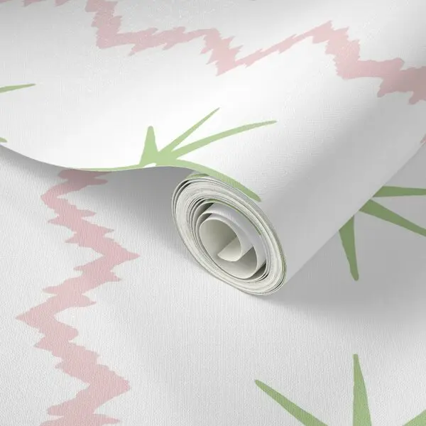 Spoonflower Star Stars Stripes Compass Zig Zag Block Flame Traditional Wallpaper - Gray,sage,green