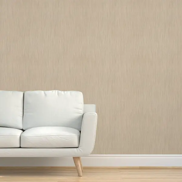 Spoonflower Elegant Neutral Traditional Classic 100% Natural Sisal Grasscloth Wallcovering - Beige