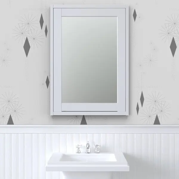 Spoonflower Modern Mid Century Geometric Custom Pre-pasted Wallpaper