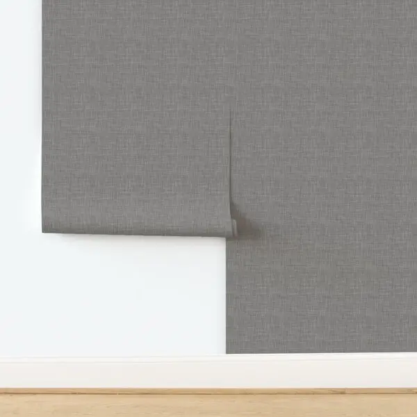 Spoonflower Grey Charcoal Ash Texture Solid Custom Removable Wallpaper - Gray