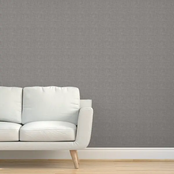 Spoonflower Grey Charcoal Ash Texture Solid Custom Removable Wallpaper - Gray