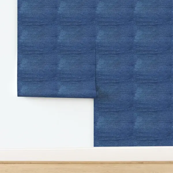 Spoonflower Jeans Texture Removable Wallpaper