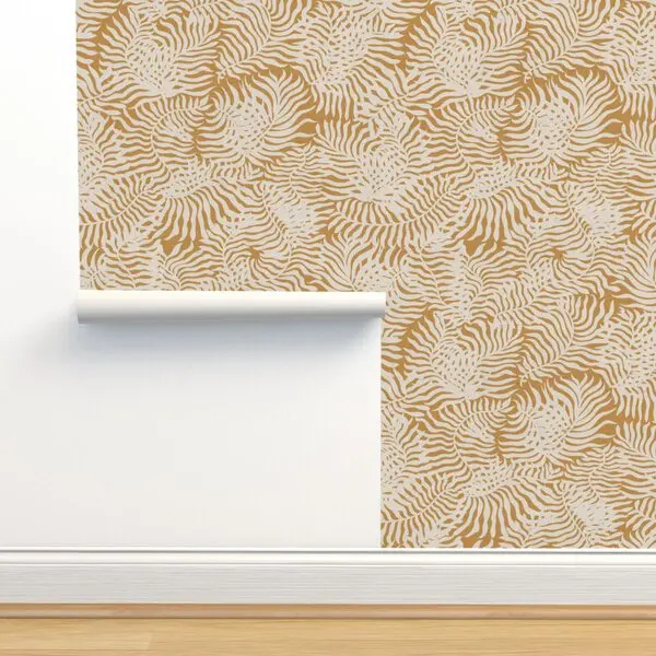 Spoonflower Boho Safari Collection No. 002 Large 100% Natural Sisal Grasscloth Wallcovering - Brown
