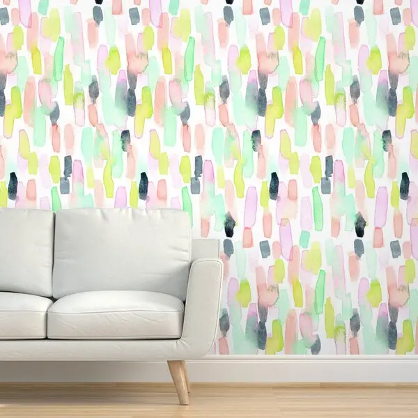 Spoonflower Erin Anne Custom Removable Wallpaper