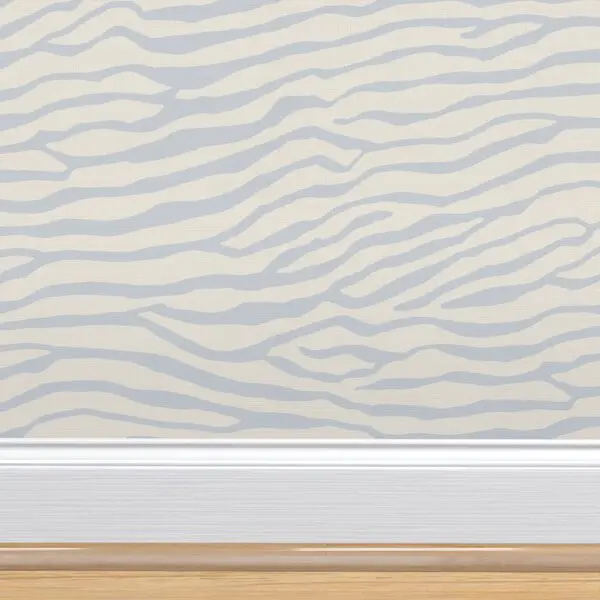 Spoonflower Water Stripes Zebra Waves Nursery Large Scale 100% Natural Sisal Grasscloth Wallcovering