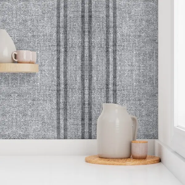 Spoonflower Aegean Stripe Custom Pre-pasted Wallpaper