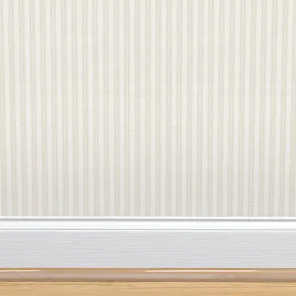 Spoonflower And Cream Anderson Stripe 100% Natural Sisal Grasscloth Wallcovering - White