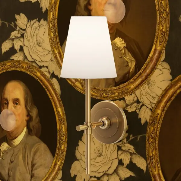 Spoonflower Bubblegum History President Dollar Bill Politics Custom Pre-pasted Wallpaper