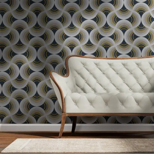 Spoonflower Vintage Retro Geometric Abstract Wallpaper Art Wallpaper
