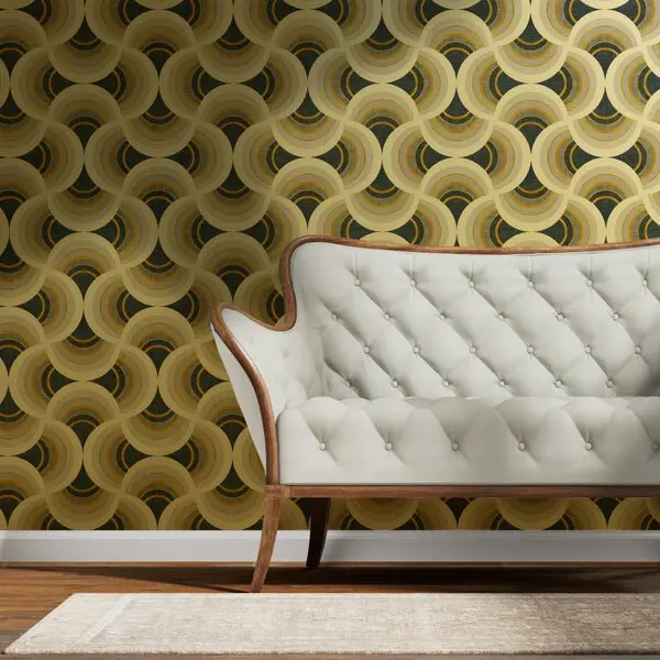 Spoonflower Vintage Retro Geometric Abstract Wallpaper Art Wallpaper