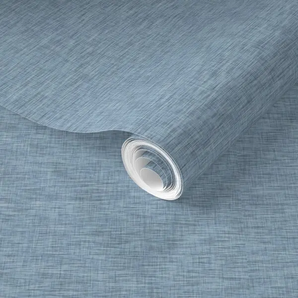 Spoonflower Steel Solid Carolina Air Force Traditional Wallpaper - Blue