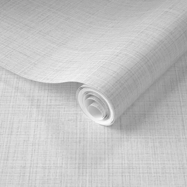 Spoonflower White Light Subtle Neutral Pale Woven 100% Natural Sisal Grasscloth Wallcovering - Gray,white