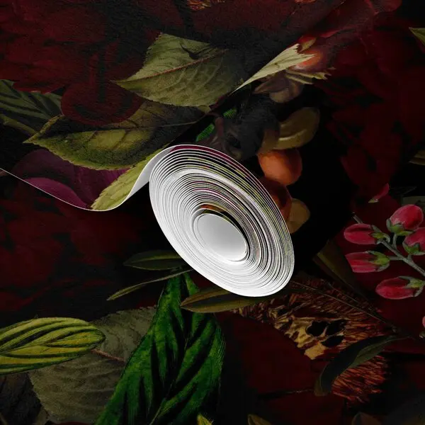 Spoonflower Romantic Classic Flower Home Decor Garden Custom Removable Wallpaper