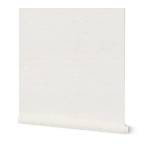 Spoonflower White Ffffff Solid Coordinate 100% Natural Sisal Grasscloth Wallcovering - White,ivory