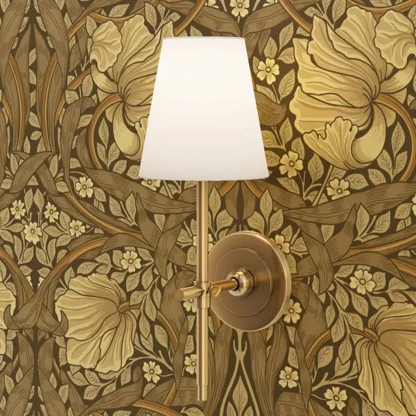 Spoonflower Bestselling Popular Williammorris Antiquefloral Custom Pre-pasted Wallpaper