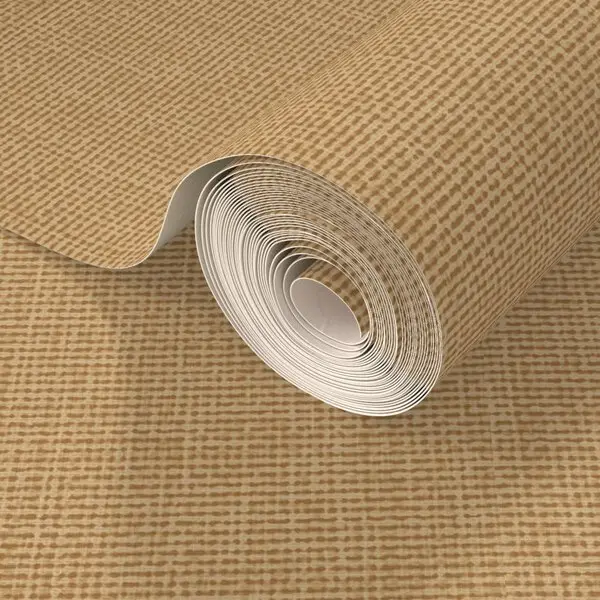 Spoonflower Woven Texture Milk Chocolate 100% Natural Sisal Grasscloth Wallcovering - Brown