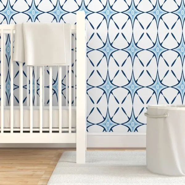 Spoonflower Modern Diamond Bold Mudroom Lattice Trellis Traditional Wallpaper