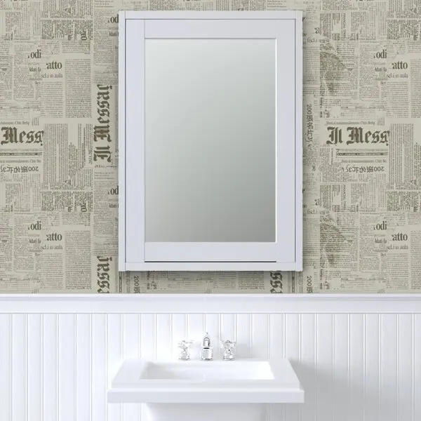 Spoonflower Grunge Newspaper Custom Removable Wallpaper
